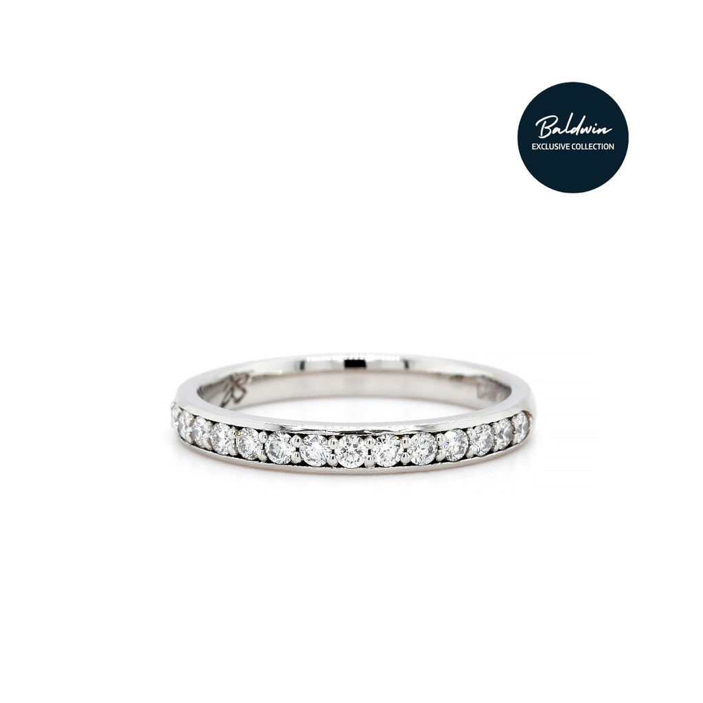 Platinum Diamond Channel Set Eternity Ring, 0.38ct G SI1 – BALDWIN ...